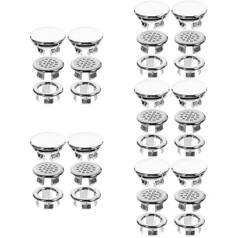 Mlins 30 Pcs Sink Overflow Cover Plastic Basin Hole Cover Wash Basin