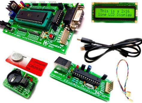 My Technocare 8051 Development Board With Usbasp Isp Programmer Max232