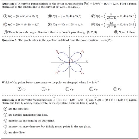 solved question 4 a curve is parameterized by the