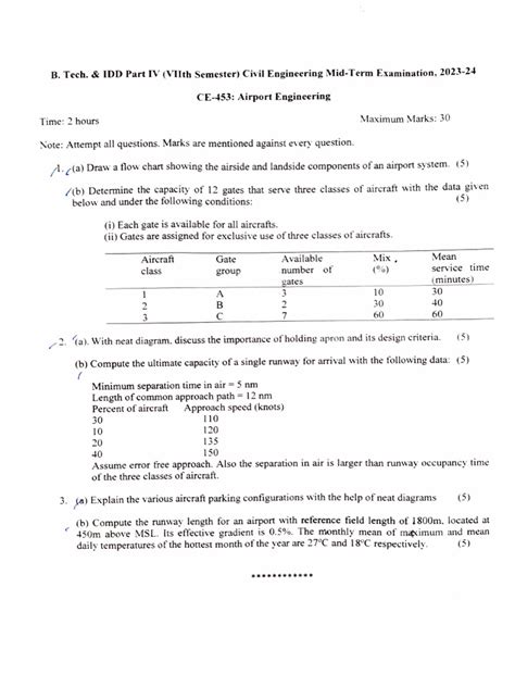Ce 453 Midsem Download Free Pdf Airport Runway