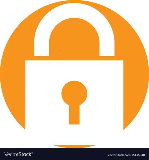 Safe Secure Padlock Icon Royalty Free Vector Image