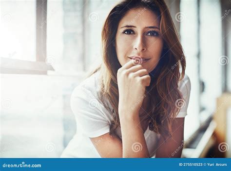 Comfort is a Choice. I Made Mine. Portrait of an Attractive Young Woman ...