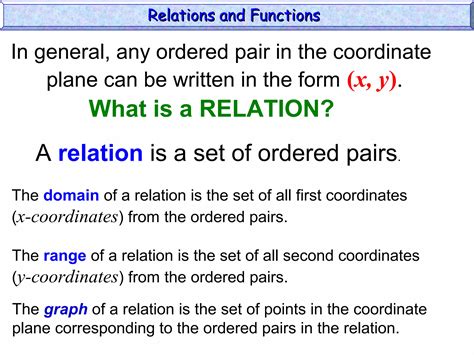 Relations And Functions PPT Physics Science