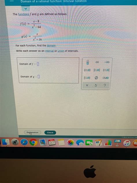 Solved Domain Of A Rational Function Interval Notation The