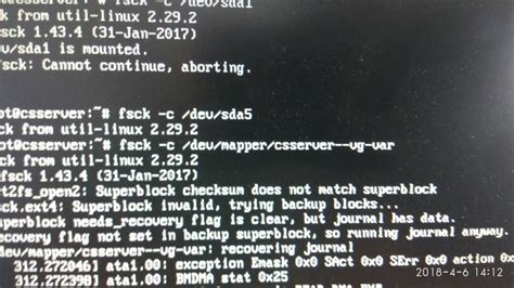 Boot Ubuntu Gives Message Welcome To Emergency Mode Unix Linux Stack Exchange