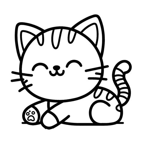 Imagen De Gatos Para Colorear