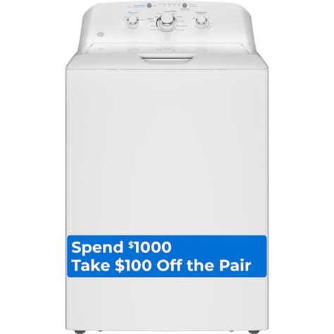 Ge 4 Cu Ft Agitator Top Load Washer White In The Top Load Washers