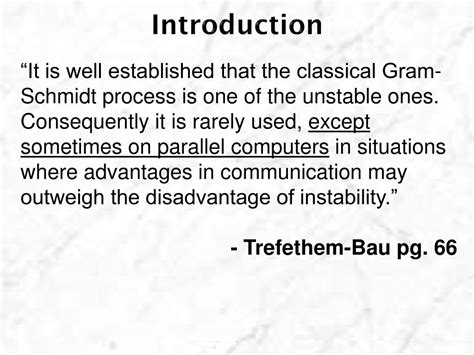Ppt Parallelization Of The Classic Gram Schmidt Qr Factorization Powerpoint Presentation Id
