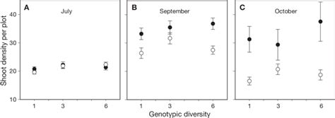 Zostera Marina Response Of The Eelgrass To Warming Shoot Numbers Download Scientific Diagram
