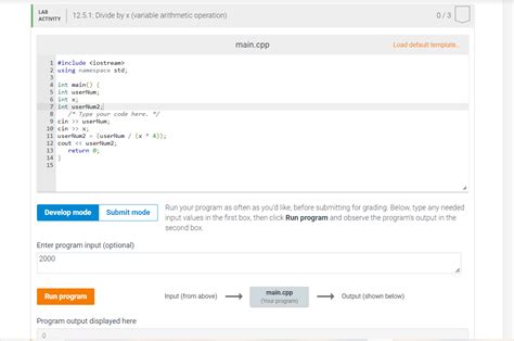 Solved Divide By X Variable Arithmetic Operation This Chegg
