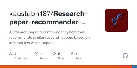 github kaustubh187 research paper recommender system a research