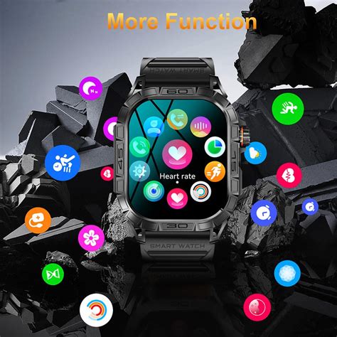 MEVADEN 1,96-дюймовый AMOLED-экран, Bluetooth-вызов, умные часы ...