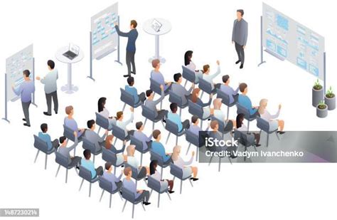 비즈니스 프리젠테이션 연설 팀워크 프레젠테이션 컨퍼런스 코워킹 워크숍 브레인스토밍 및 토론이 분리되었습니다 국제 공개 회의 지표