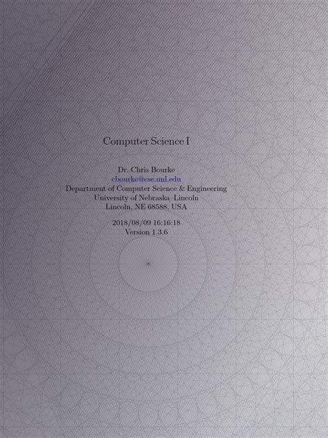 Computer Science I Pdf Parameter Computer Programming Computer Engineering