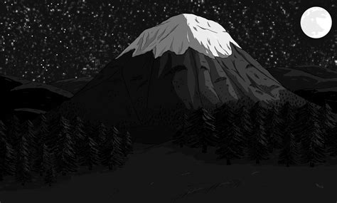 Mt Ebott At Night By Auroragriffon On Deviantart