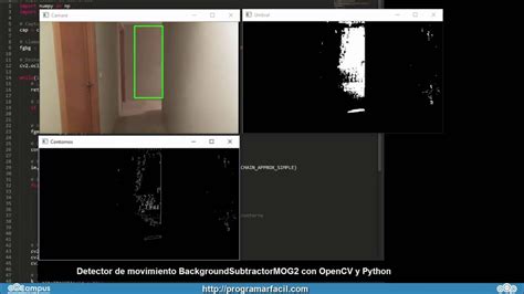 Detección De Movimiento Con Opencv Y Python Mog Youtube