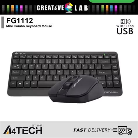 a4tech fg1112 fstyler mini combo keyboard mouse 2 4g power saving
