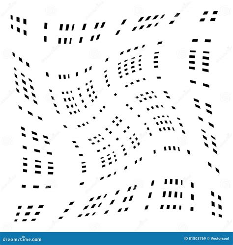 Grid Mesh Of Distorted Lines Geometric Monochrome Texture Stock Vector Illustration Of