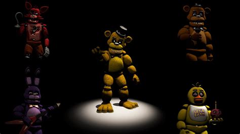 Fnaf 1 Characters Sfm Poster Youtube