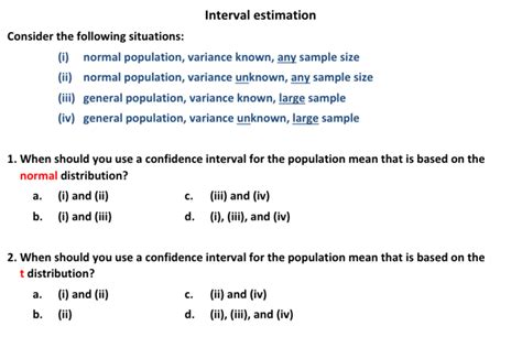 Solved Interval Estimation Consider The Following Chegg Com
