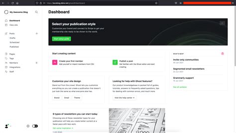 set up a personal blog with ghost and docker