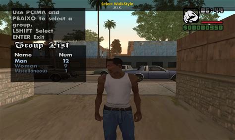 Select Walkstyle Mod For Grand Theft Auto San Andreas Gta Sa Mods