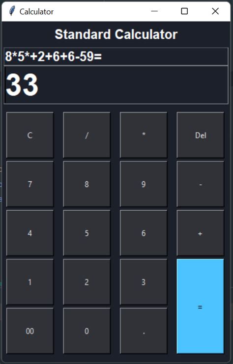 GitHub - santos-k/Calculator: Calculator in Python using Tkinter module.