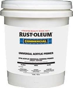 Rust Oleum Universal Acrylic Water Based Primer 1 Gal Pail Smalley Company Smalley Company