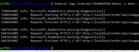 Chamindas Devops Journey With Msft Kubernetes Pod Logs View Latest