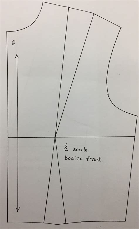 template for bodice dart manipulation pola jahitan menjahit pola