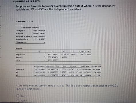 Solved Question 13 1 Point Suppose We Have The Following