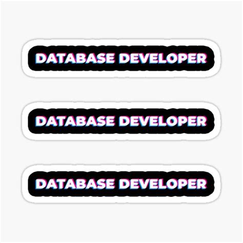Database Developer Programming Language Funny Programmer Sticker By