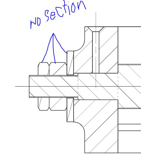 Exclude Parts From Sectioning In Assembly Drawing Siemens Ugnx