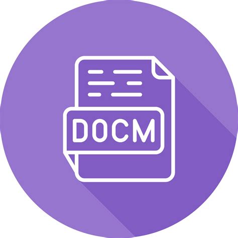 Docm Vector Icon 38442624 Vector Art At Vecteezy