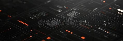 Sleek Uiux Wireframe Background With Grid Lines And Floating Design