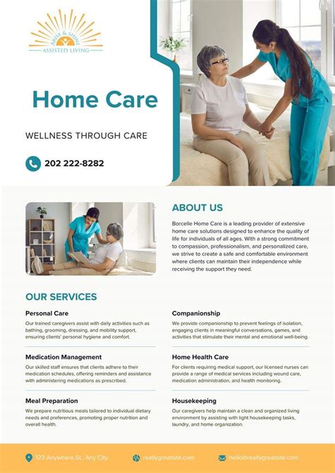 Modern Flyers For Assisted Living Freelancer