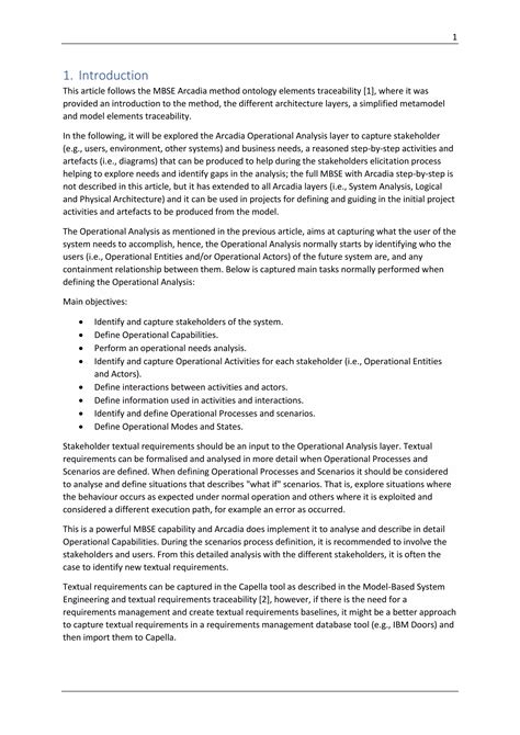 Mbse With Arcadia Method Step By Step Operational Analysispdf