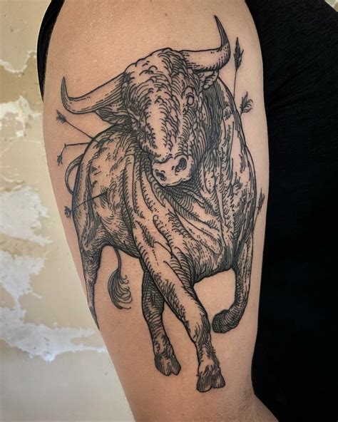 Realistic Bull Tattoo Bold Artistry For Strength And Style