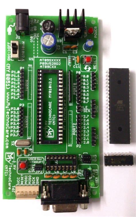 8051 Development Board With Usb Programmer My Technocare