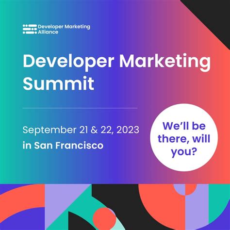 Just A Week To Go Until The Developer Marketing Summit In San Francisco ⏳… Draft Dev