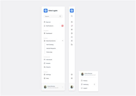 Left Side Menu Ui Pattern By Tomasz Trefler On Dribbble