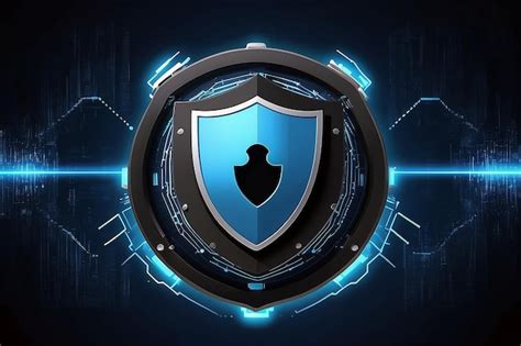 Abstract Background Digital Concept Cybersecurity Shield Anti Virus Malware Spy Protection Cyber