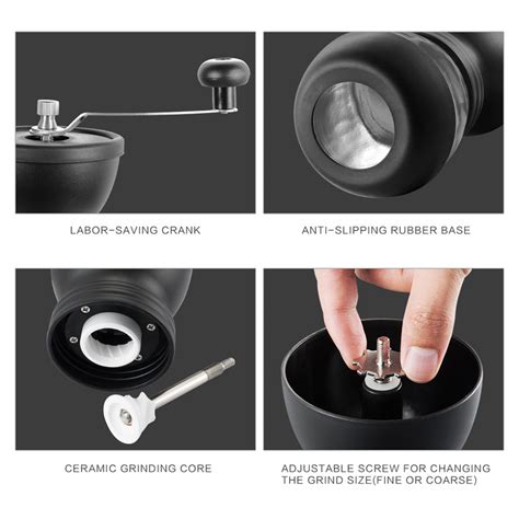 Ръчна мелничка за кафе с керамични накрайници ръчна мелничка за кафе мелница за кафе на зърна
