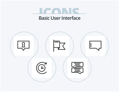 Basic Line Icon Pack Icon Design Mark Vector Art At Vecteezy