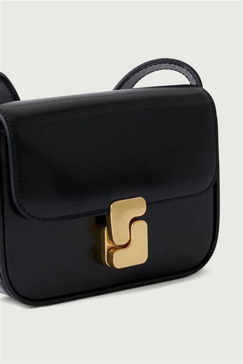Sac Bell Very Mini Noir Cuir Glacé Soeur