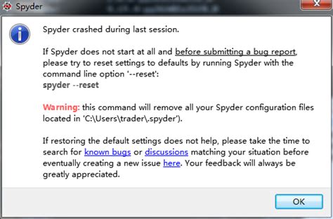 Spyder Crashes Won T Launch After Conda Install Into A Fresh Python Environment