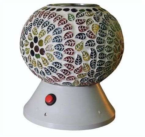 Fluorescent Plastic Table Top Mosaic Glass Electric Diffuser