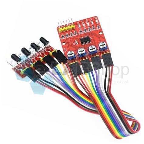 Sensor Infrarrojo De 4 Canales Seguidor De Linea E Labshop
