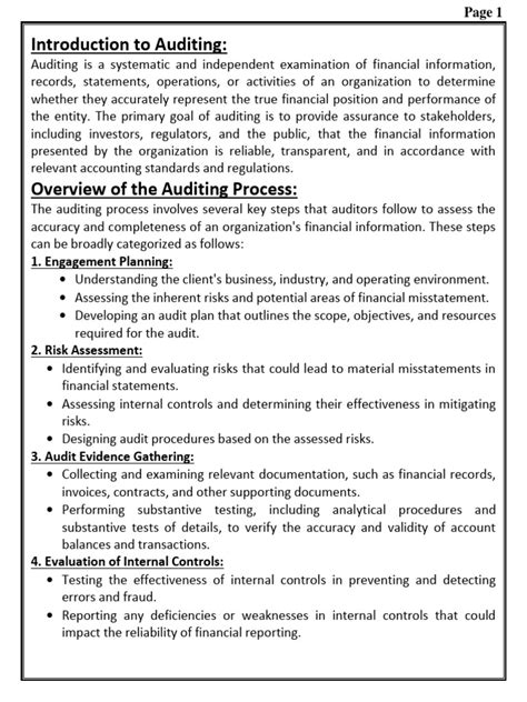 Auditing By Daniyal Pdf Audit Financial Audit