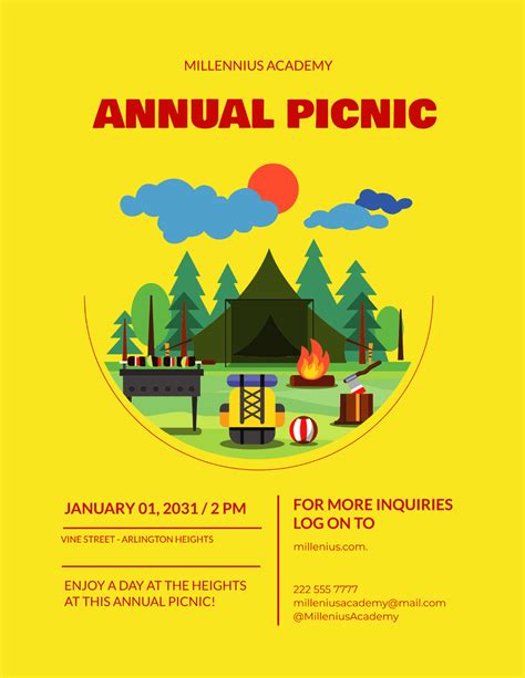 Picnic Flyer Template
